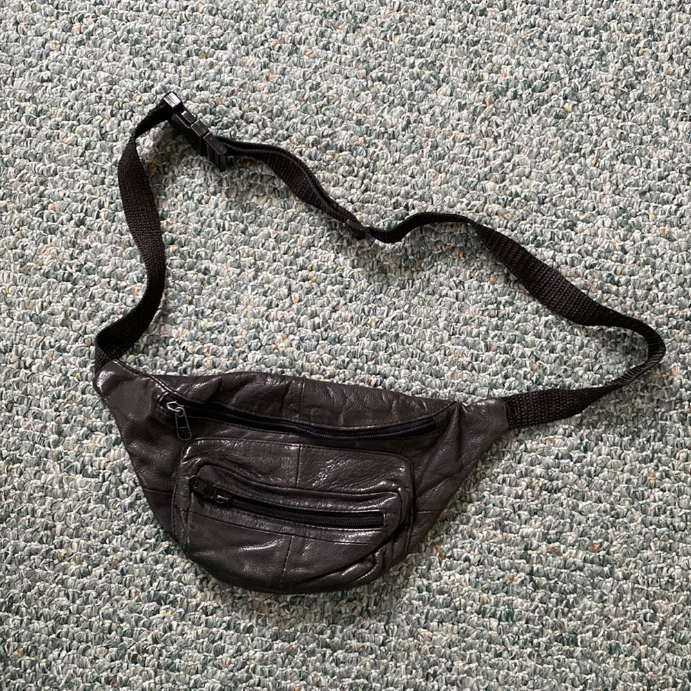 Vintage Leather Fanny Pack - Gem